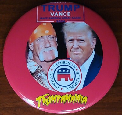 TRUMP / VANCE 2024, USA, "Trumpamania",President,3" Button,Pin | eBay