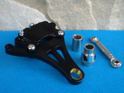 FOR HARLEY, DNA, PAUGHCO SPRINGER FRONT END BLACK RIGHT FRONT BRAKE ...