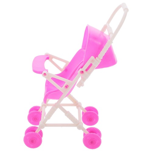 Doll Stroller Plastic Model Simulation Baby Doll Pushchair Toy for Kids ...