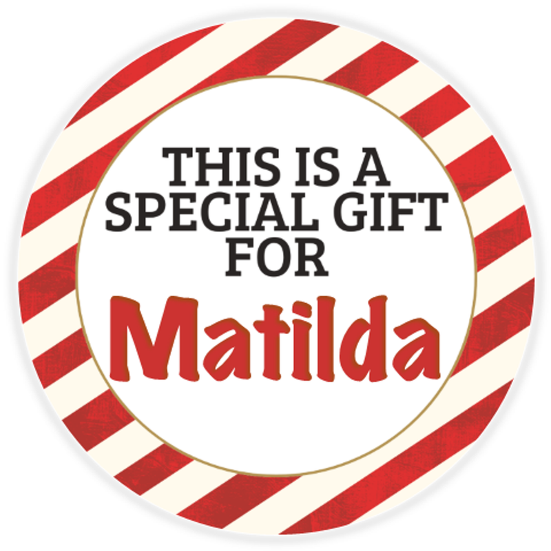This is a Special Gift for Matilda - 3 Pack Circle Stickers 3 Inch ...