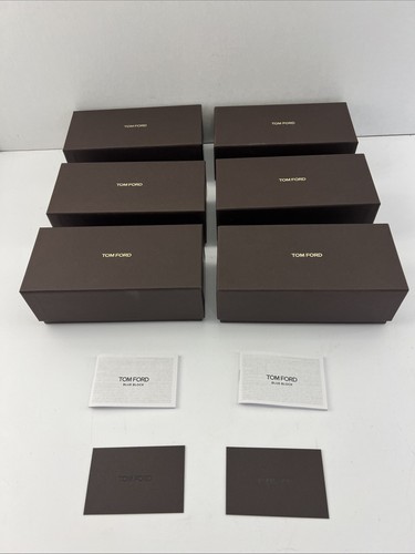 LOT Of (6) TOM FORD EYEGLASS / SUNGLASS BOXES W/ (2) COA’s & (2 ...