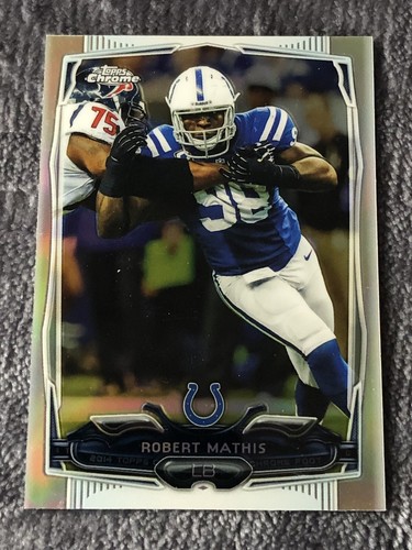 2014 TOPPS CHROME REFRACTOR ROBERT MATHIS #80 COLTS ALABAMA A&M | eBay