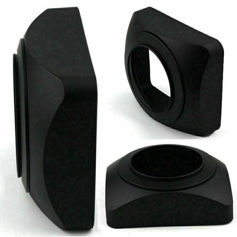 For DV Camcorder Video Camera DSLR 77mm Square Lens Hood Caps Guard Sun ...