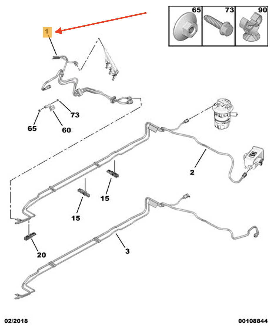 PEUGEOT 5008 Dual Fuel Line 9829164580 New Genuine | eBay UK