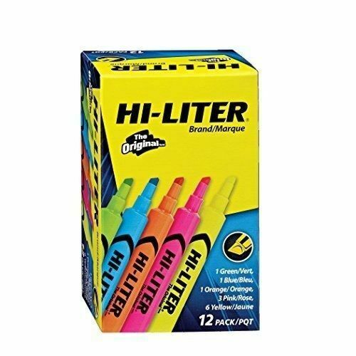 Avery Hi-liter Desk-style Highlighters Chisel Tip Assorted Col ...