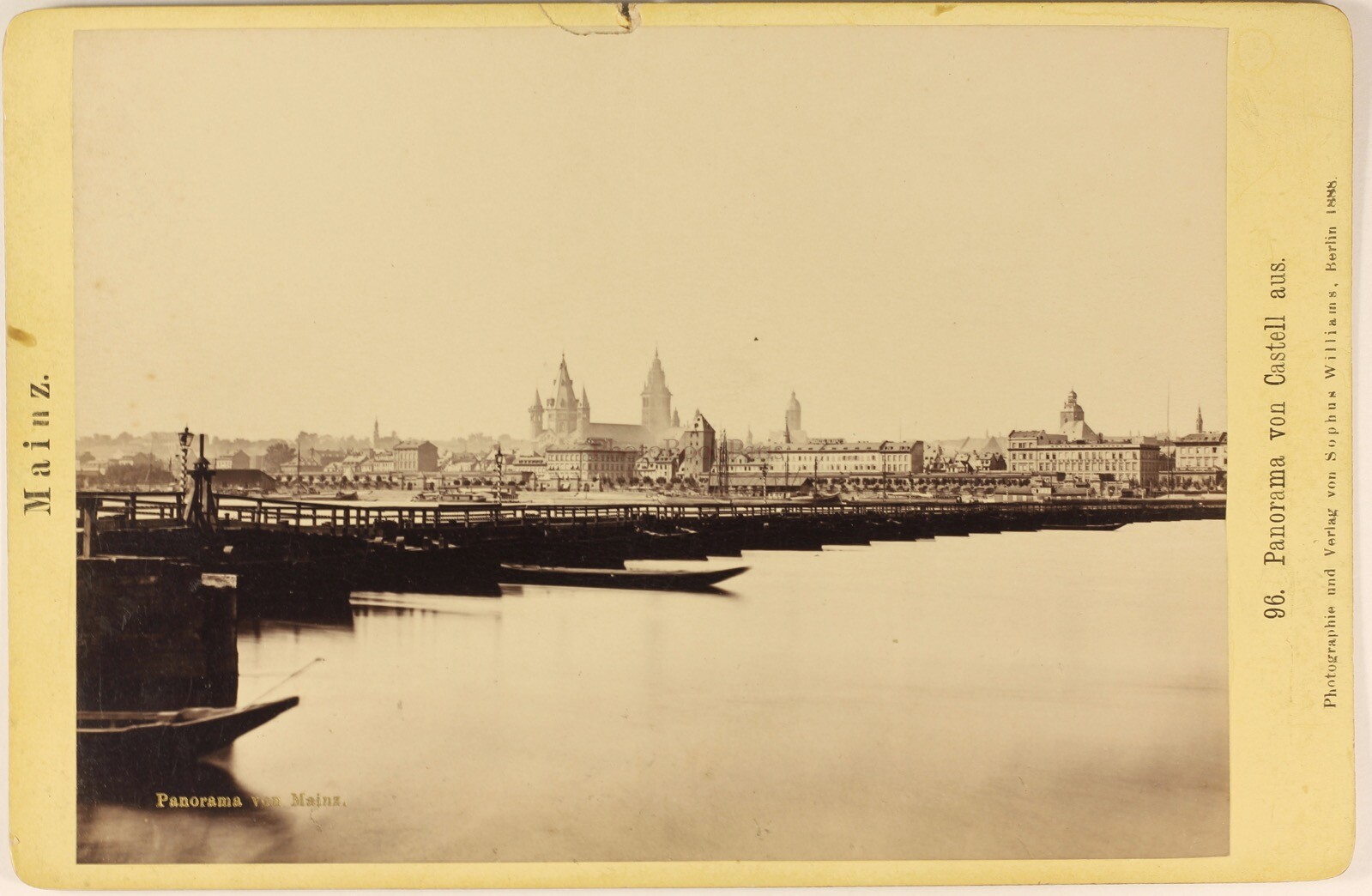 Mainz Panorama Germany Photo Castel PL53Cn Photoglyptie | eBay