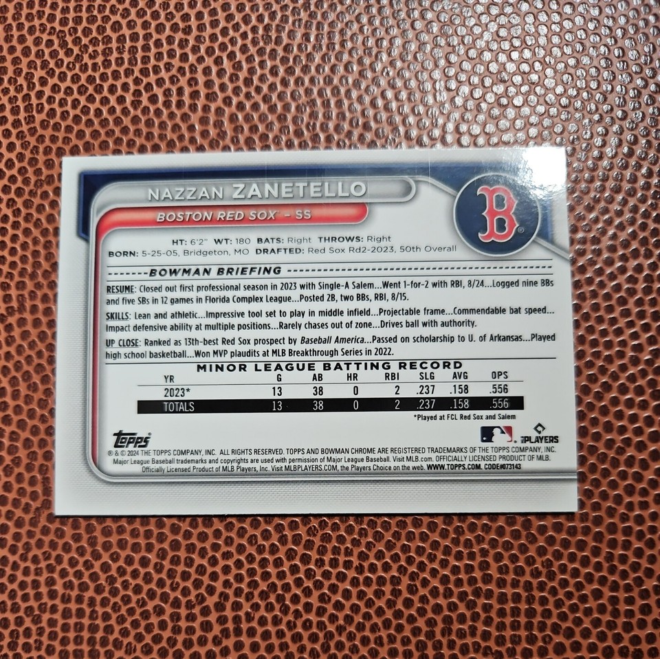 2024 BOWMAN NAZZAN ZANETELLO GREEN LUNAR REFRACTOR BCP-88 | eBay