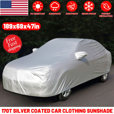 Full Car Cover for Outdoor Sun UV Dust Scratch Rain Snow Waterproof For ...