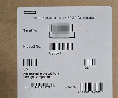 HPE Intel Arria 10 GX FPGA Accelerator Q9B37A P012425-001 BD-ACD ...