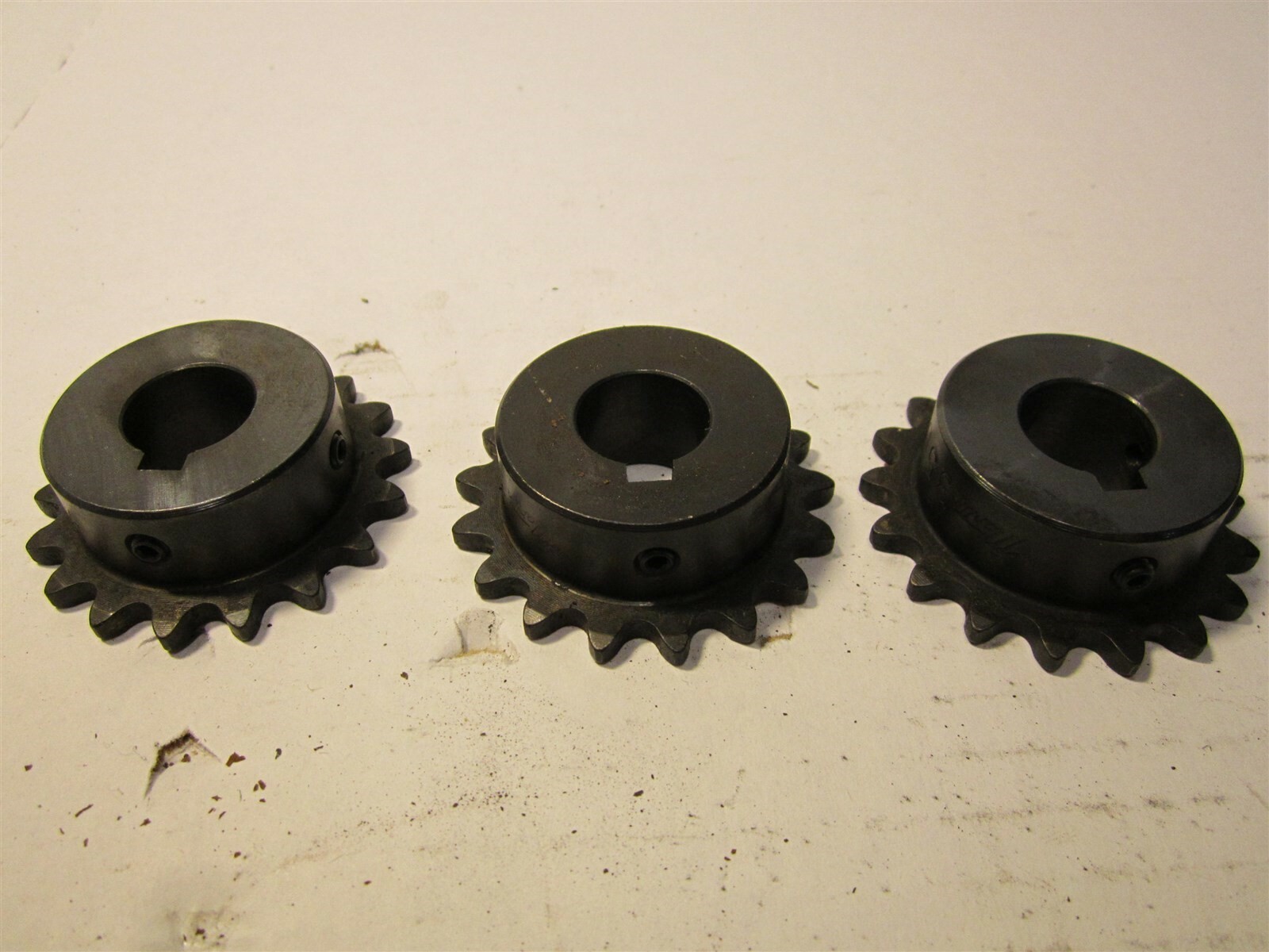 Lot Of (3) Martin 35B17 No. 35 Chain Sprocket, .375 Pitch, Bore 0.700 ...