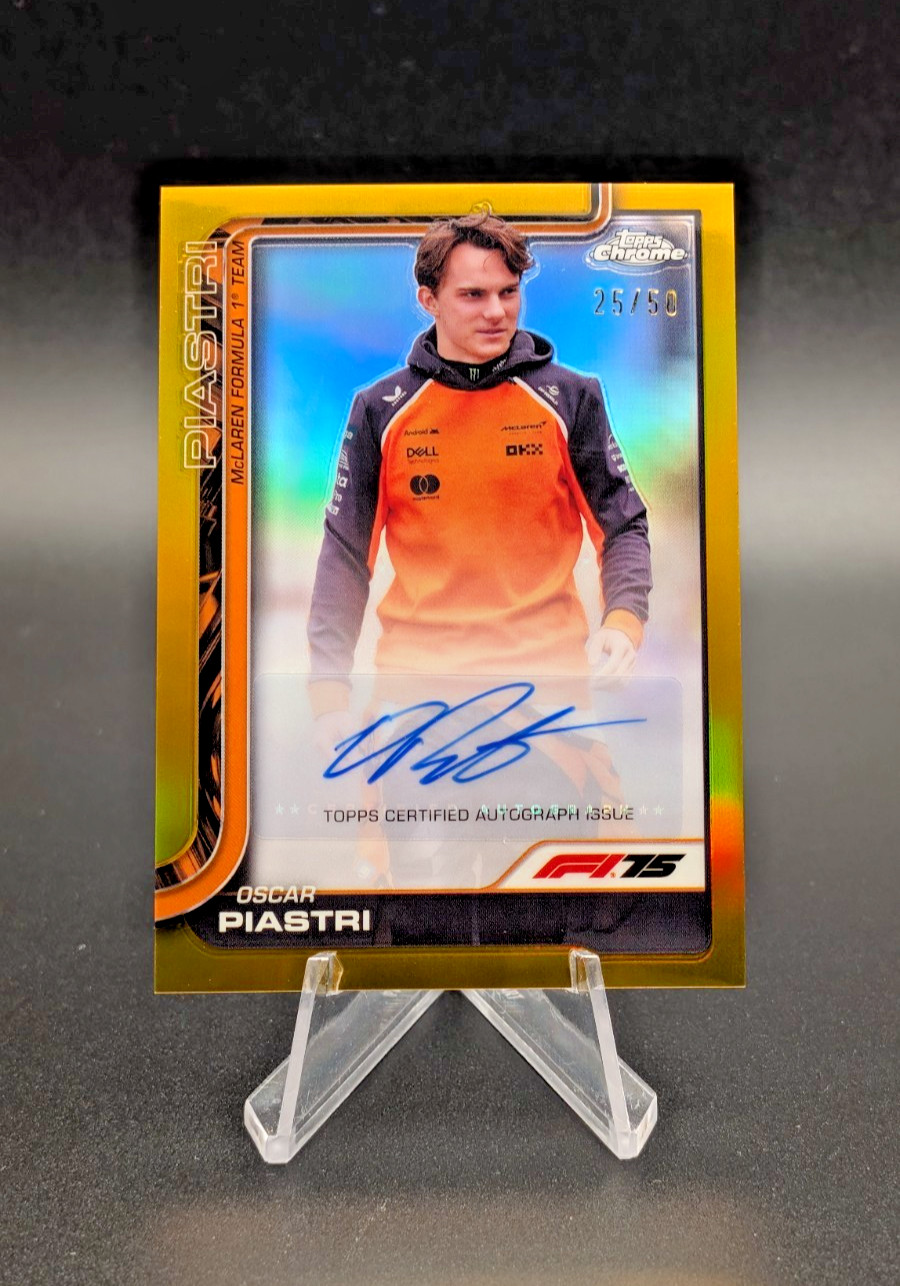 Oscar Piastri 2025 Topps Chrome Formula 1 #CAC-PIA Chrome Autographs ...