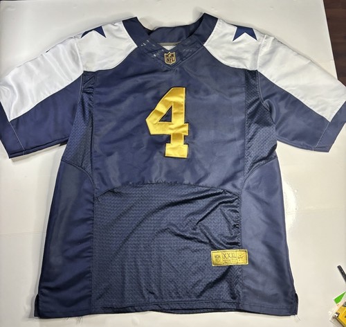 Nike NFL Onfield Dallas Cowboys Dak Prescott #4 Jersey Est 1960 Patch ...