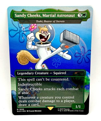 Magic the Gathering x Spongebob Secret Lair SANDY CHEEKS, MARTIAL ...