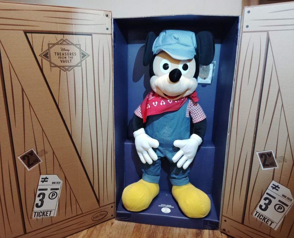 Disney Vault Engineer Mickey Plush 36in Just Play Limited Edition 2021 ...