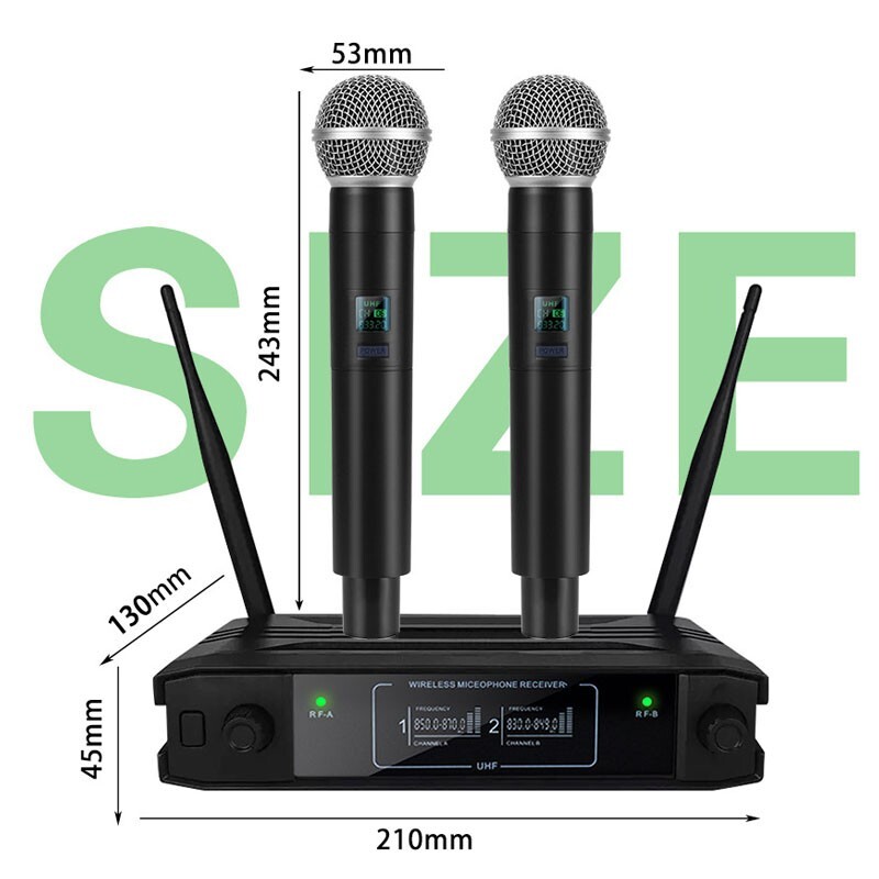 SLX-D8 Digital Wireless Microphone Receiver with 2 Channel Display ...