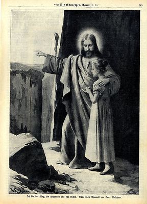 Hans Weißhaar ( Ich bin der Weg...) Jesusbild von 1909 | eBay.de