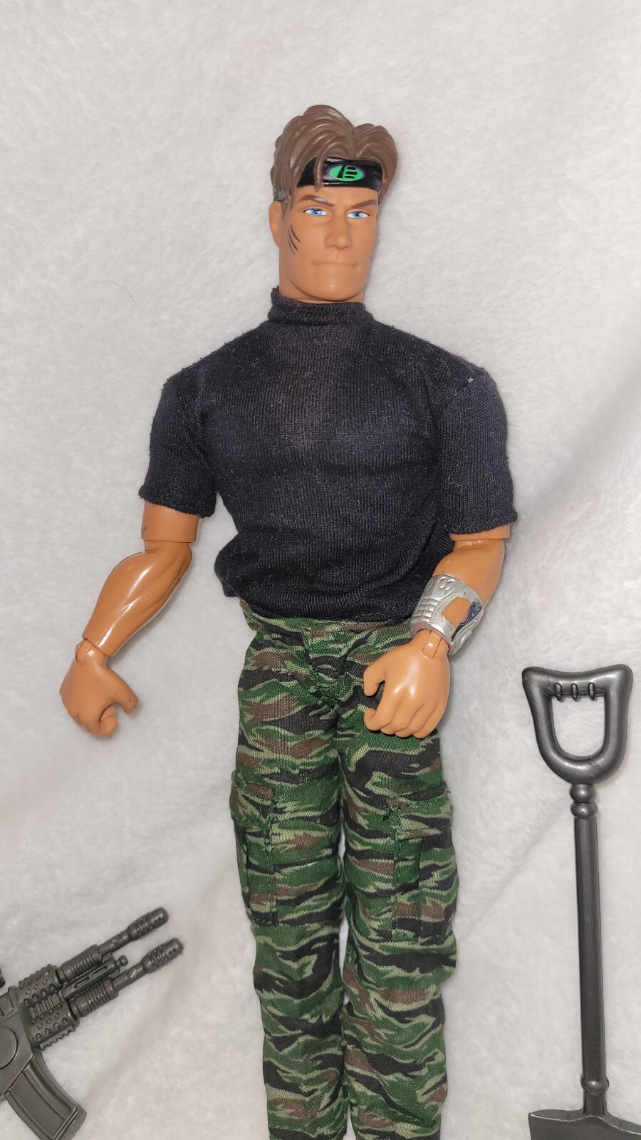 G.I. Joe Camo VTG 12" Action Man Max Steel Figure 1998 Doll Mattel ...