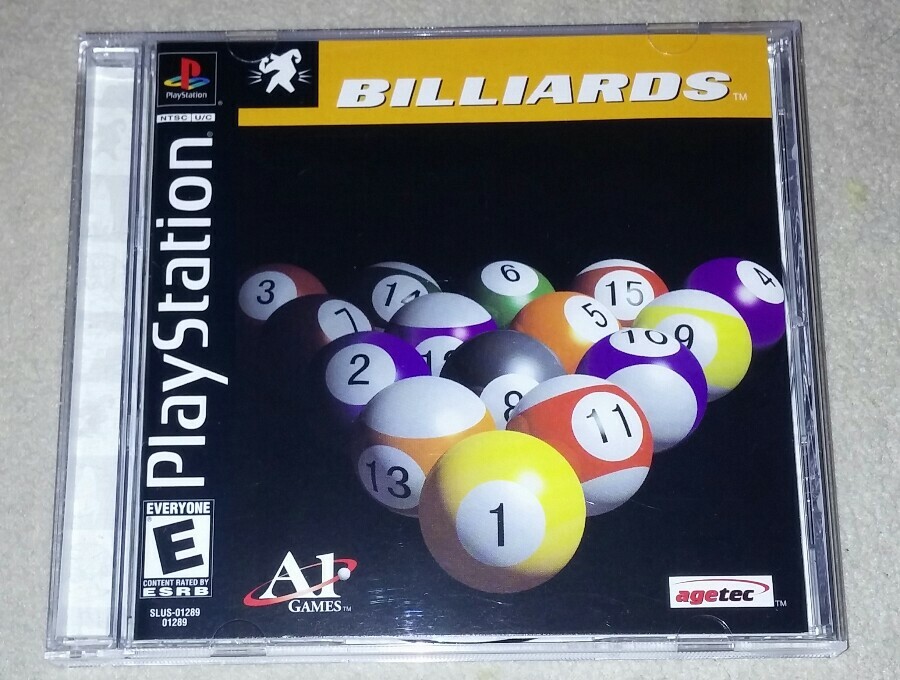 Billiards PlayStation 1 Black label complete PS1 93992071202| eBay
