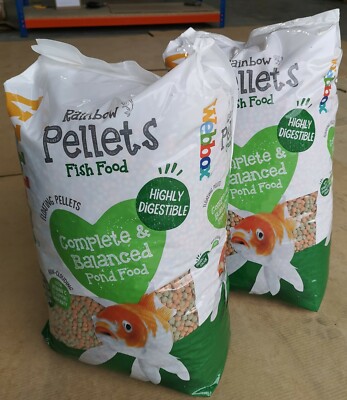 Webbox Fish Rainbow Pond Pellets 20Kg - 2x 10Kg £30.31 each -Free 48 ...