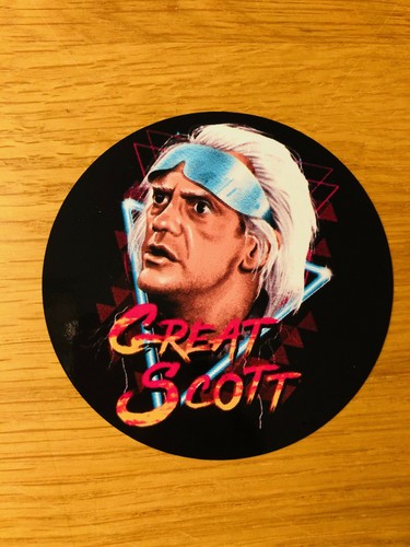 Great Scott Sticker Doc Brown Back IN Die Future Decal Mi456 | eBay ...