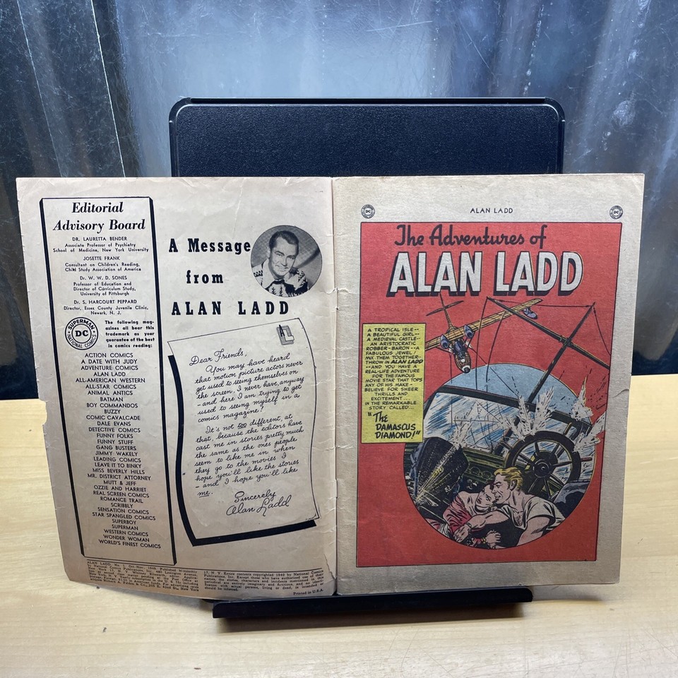 The Adventures of Alan Ladd #1 (DC Comics October-November 1949) | eBay