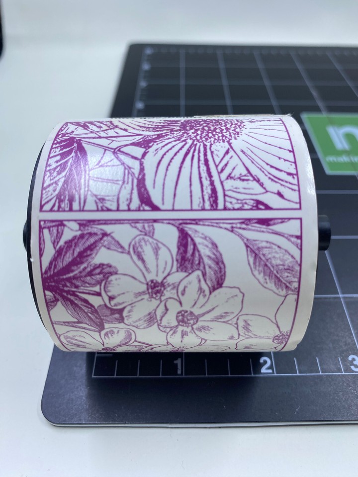 Stampin Up Wheel Around Border Roller Stamps 2" 1" & Rollagraph & Ink ...