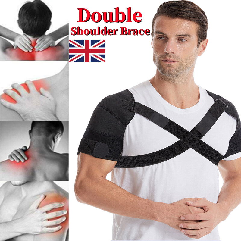 Shoulder Brace Support Belt Rotator Cuff Compression Strap Injury Pain ...