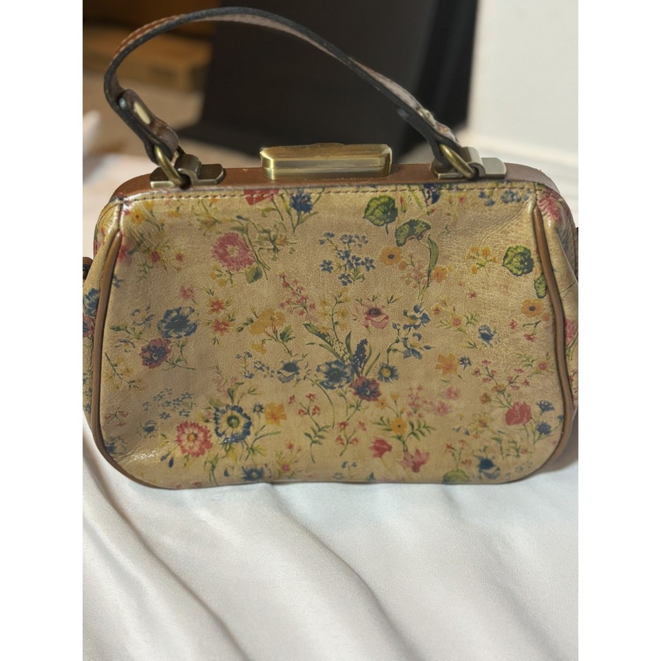 Patricia Nash Gracchi Prairie Rose Frame Satchel Crossbody | eBay
