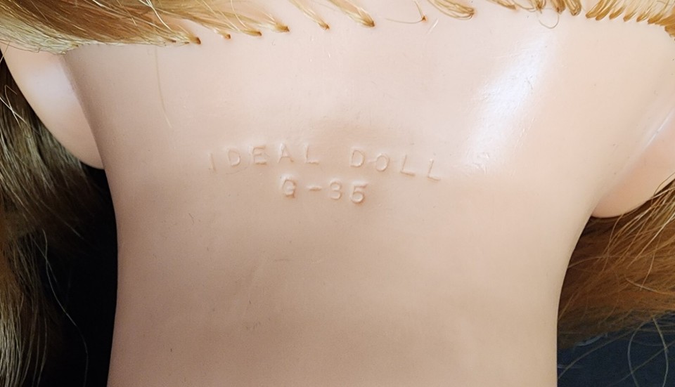 1950s Ideal PATTI PLAYPAL Walker Doll 35” G-35 PullBack Honey Blond ...