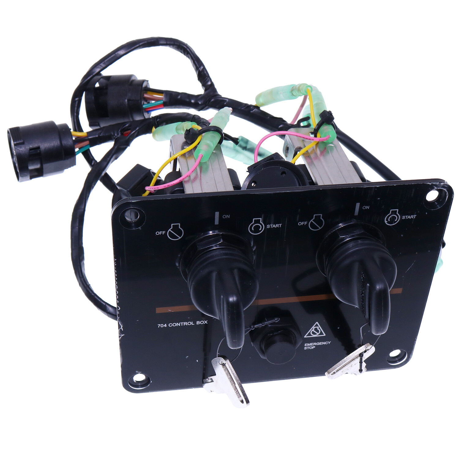 Replacement for OEM Yamaha Dual Outboard Engine Key Switch Panel 6k1 ...
