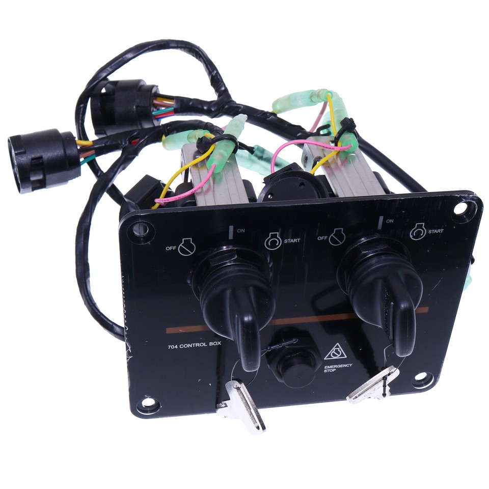 Replacement for OEM Yamaha Dual Outboard Engine Key Switch Panel 6k1 ...
