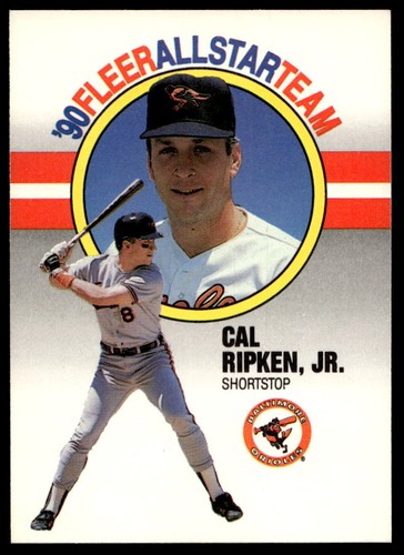 Cal Ripken, Jr. 1990 Fleer 8 '90 Fleer All-Star Team Orioles Baseball ...