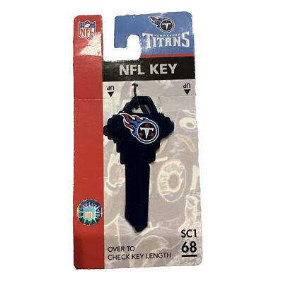 NFL Tennessee TITANS #68 schlage House Key Blank SC1 Uncut | eBay