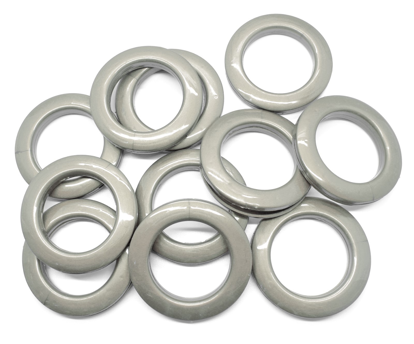 10X EYELET CURTAIN RINGS - Clip Grommet Blinds Drapery Low Noise 42mm ...