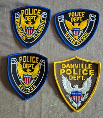 USA - 4 x Different Police Patches - Illinois #21 | eBay
