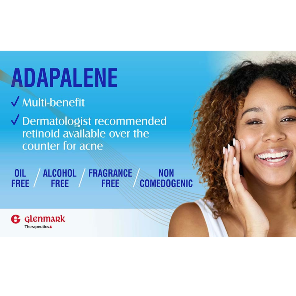 Adapalene Gel 0.1% Acne Treatment, Topical Retinoid Cream for Face 15 ...