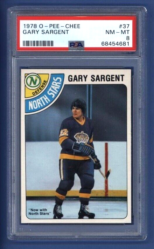 1978-79 OPC O-PEE-CHEE #37 GARY SARGENT PSA 8 NM-MT Minnesota North ...