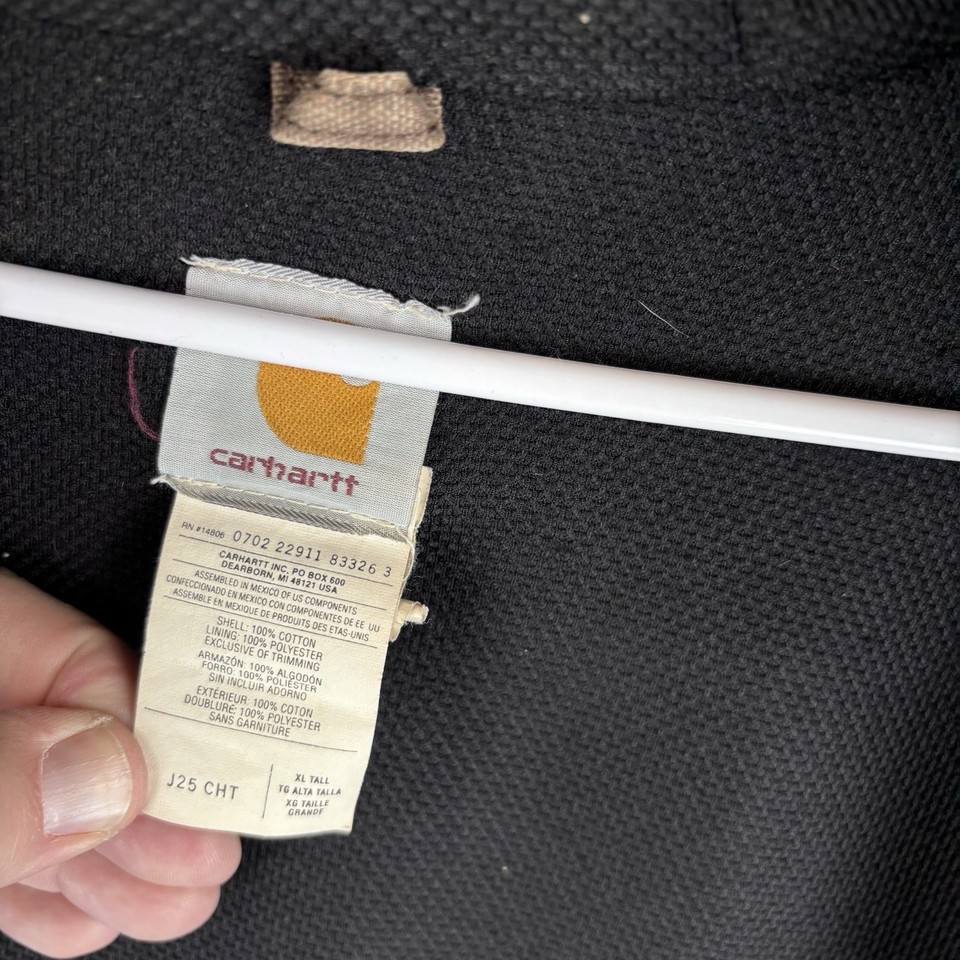 Vintage Carhartt Jacket Mens XLT Tall Faded Brown Chestnut Thermal ...