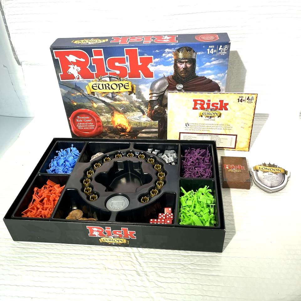 Risk Europe The Enhanced Game of Medieval Conquest & Combat Complete in ...