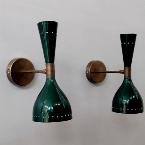 Antique Wall Sconce Pair of Mid-Century Italian Diablo Light Fixture ...