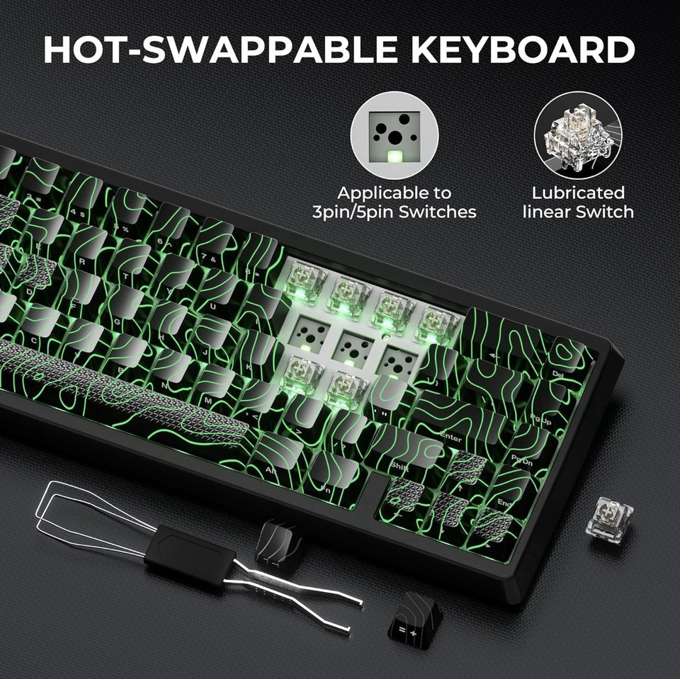 XVX M67 JadeStone Mechanical Keyboard With IMD-Tech Keycaps ...