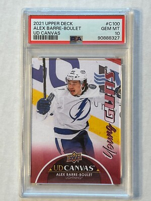 Alex Barre Boulet 2021-22 UD Young Guns Canvas #C100 PSA 10 GEM MINT ...