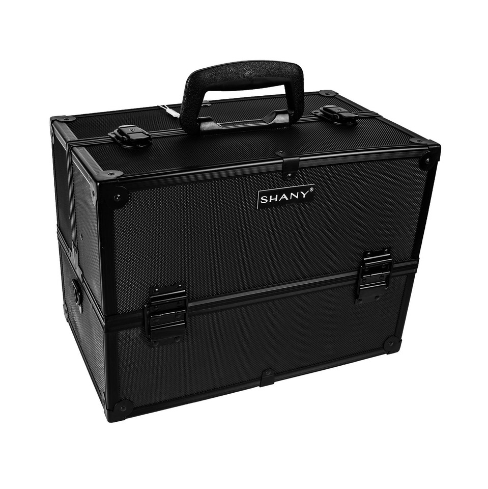 SHANY Essential Pro Makeup Train Case Cosmetic Box Portable Makeup Case ...