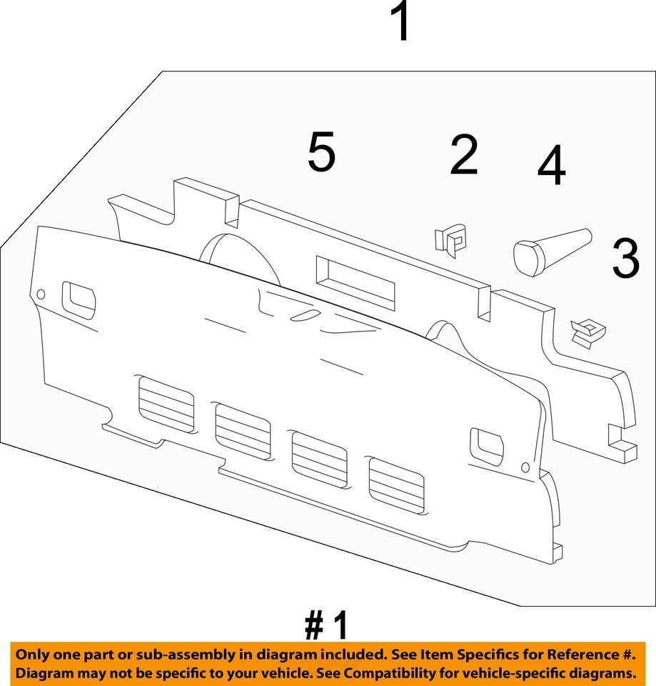 GM OEM 14-19 Corvette Rear Body Floor Interior Trim-Rear Panel Trim ...