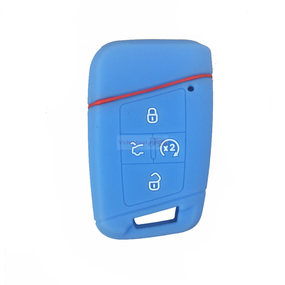 Fit VW Taos Atlas Jetta Tiguan 4 Button Smart Remote Key Fob Silicone ...
