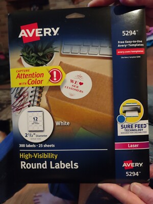 Inkjet Labels - Avery Round Labels