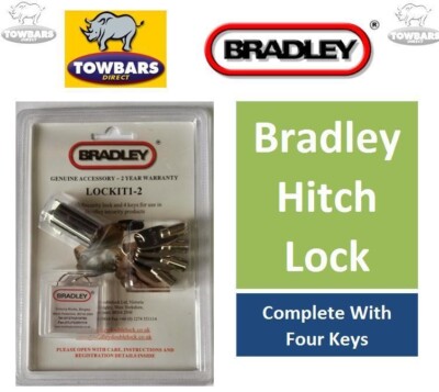 Bradley Coupling Security Hitch Couping Barrel Lock with 4 Keys LOCKIT1 ...