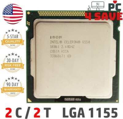 Intel Celeron Dual-Core G550 2.6GHz LGA1155 2MB Desktop CPU Processor SR061 65W | eBay