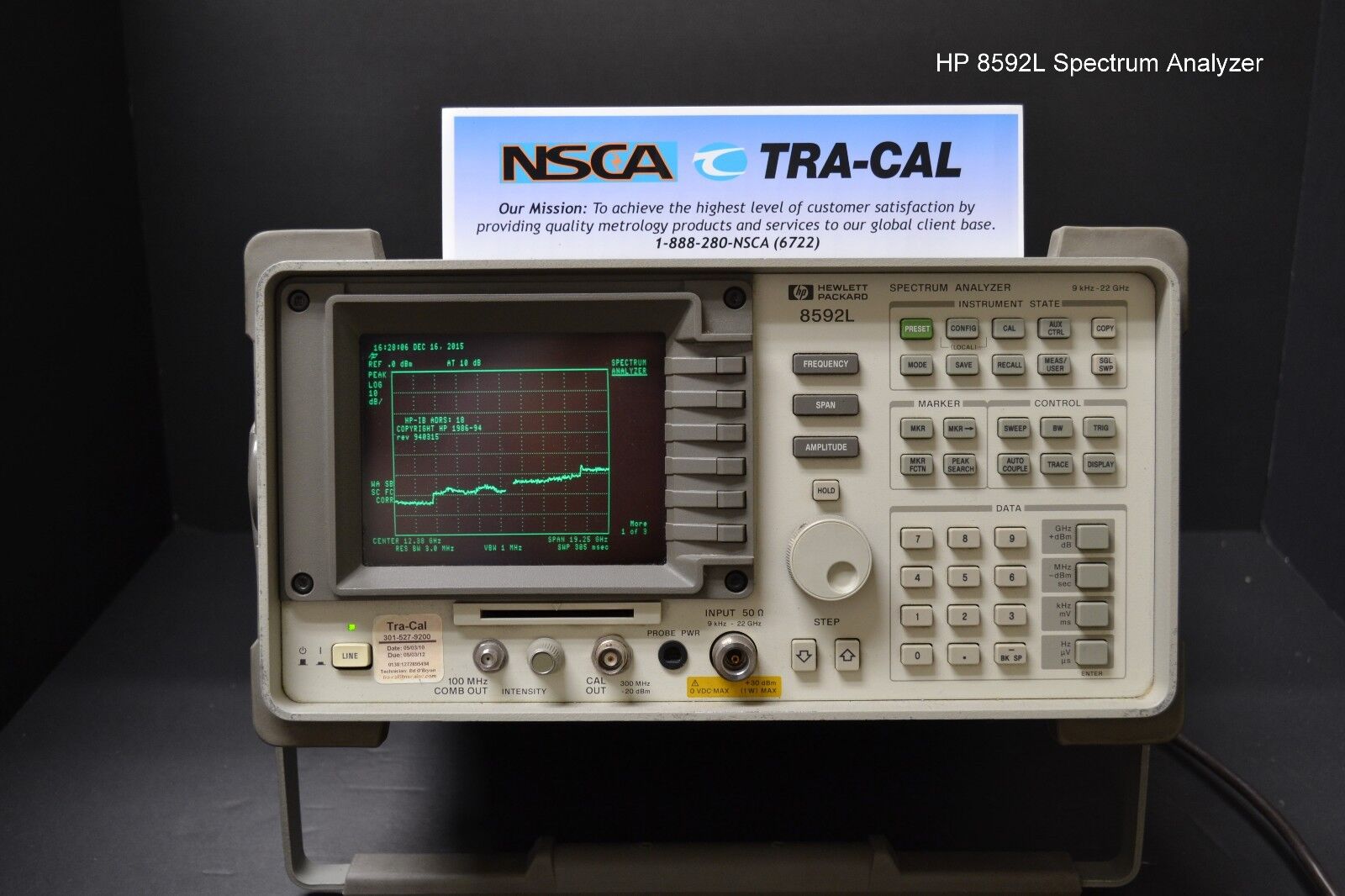HP 8592L (003-021) Spectrum Analyzer - IN STOCK | eBay