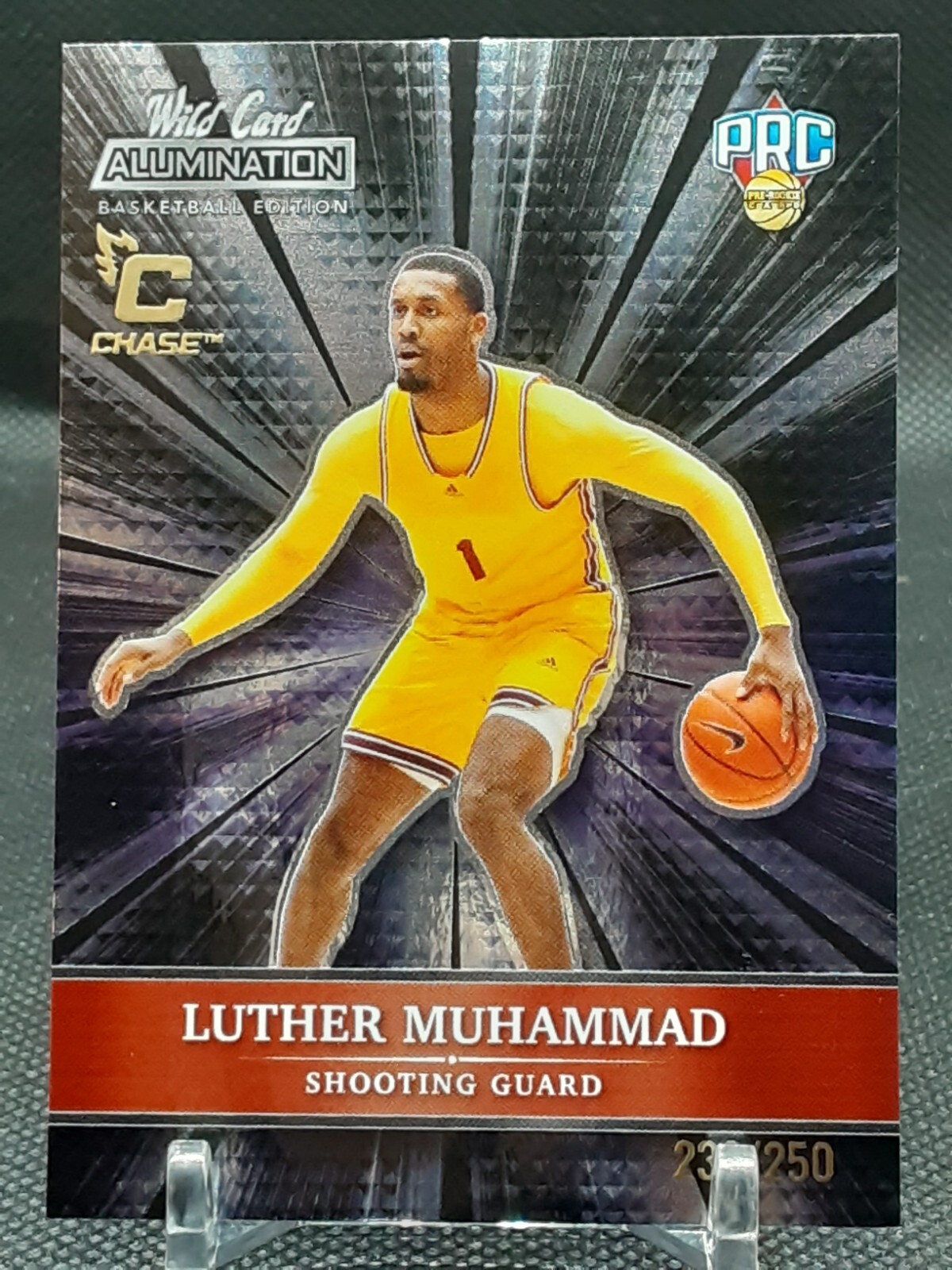 LUTHER MUHAMMAD 2022 WILD CARD ALUMINATION CHASE PRE ROOKIE #238/250 ...